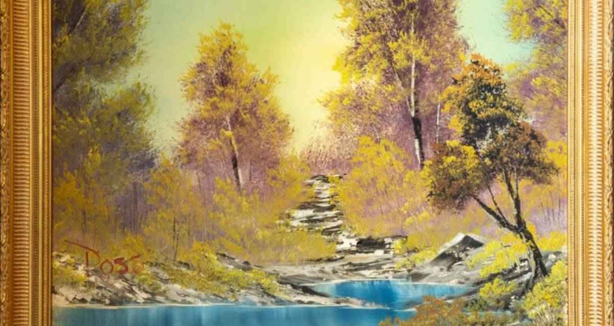 Bob Ross'un İlk Tablosu Açık Artırmada Satıldı